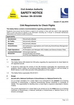 CAA-SN-2016-006 - Abbott Aerospace UK Ltd
