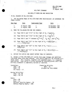 MIL-STD-756B - Abbott Aerospace UK Ltd