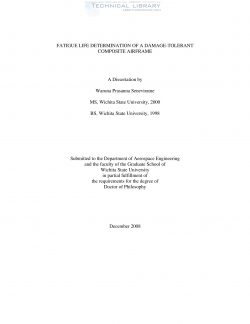 W. P. Seneviratne - Fatigue Life Determination of a Damage Tolerant ...