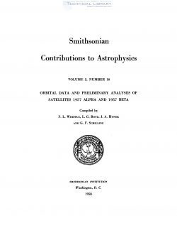 F. L. Whipple, L. G. Boyd, J. A. Hynek & G. F. Schilling - Orbital Data ...