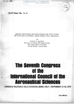 ICAS-70-57 Design Problems and Solutions for Five Types of Low-Disk ...